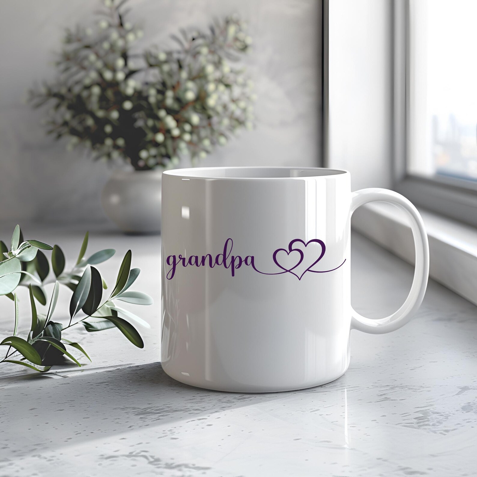 Grandpa Double Heart SVG, PNG, Jpeg, Eps | Love, Grandpa Svg Cut Files ...