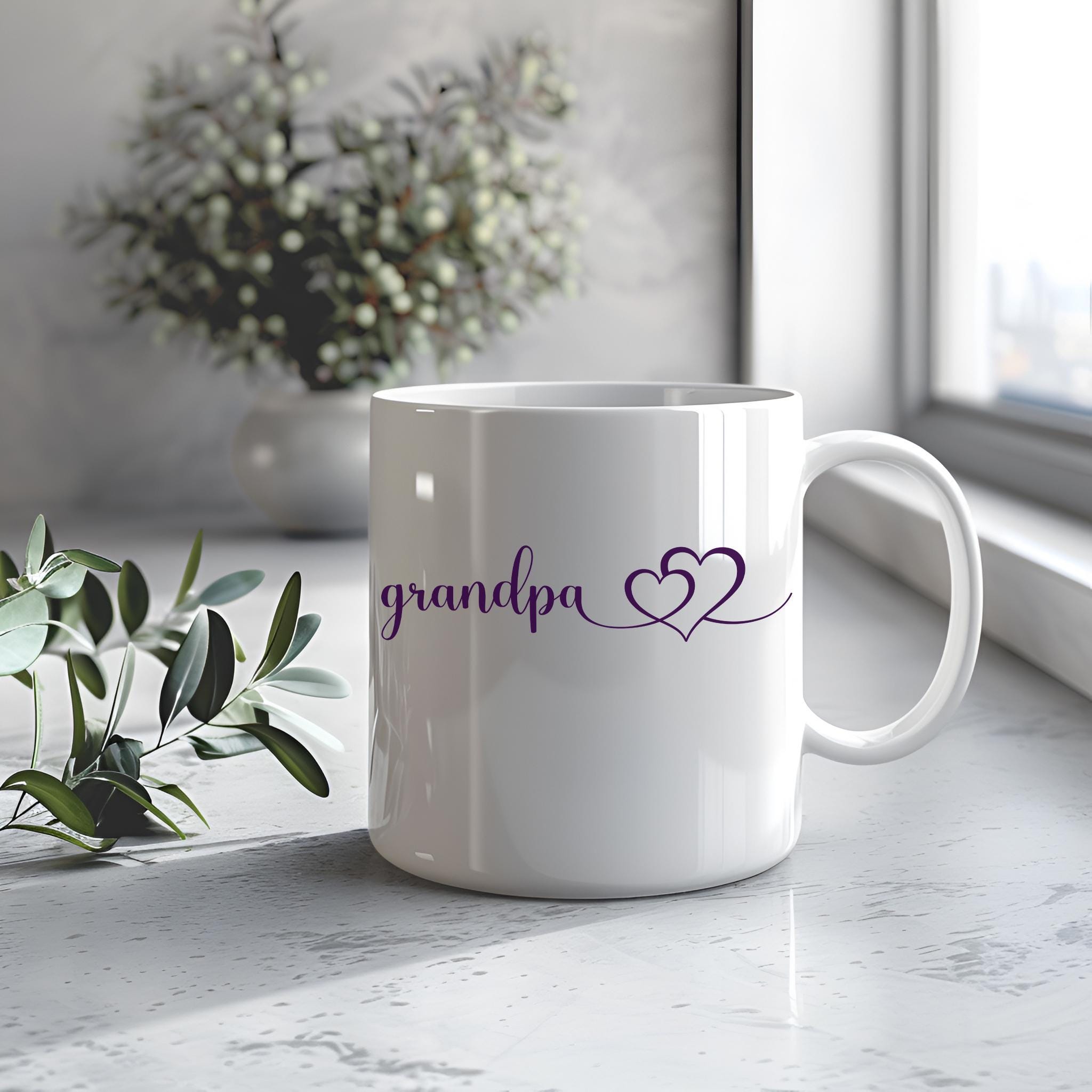 Grandpa Double Heart SVG, PNG, Jpeg, Eps | Love, Grandpa Svg Cut Files ...