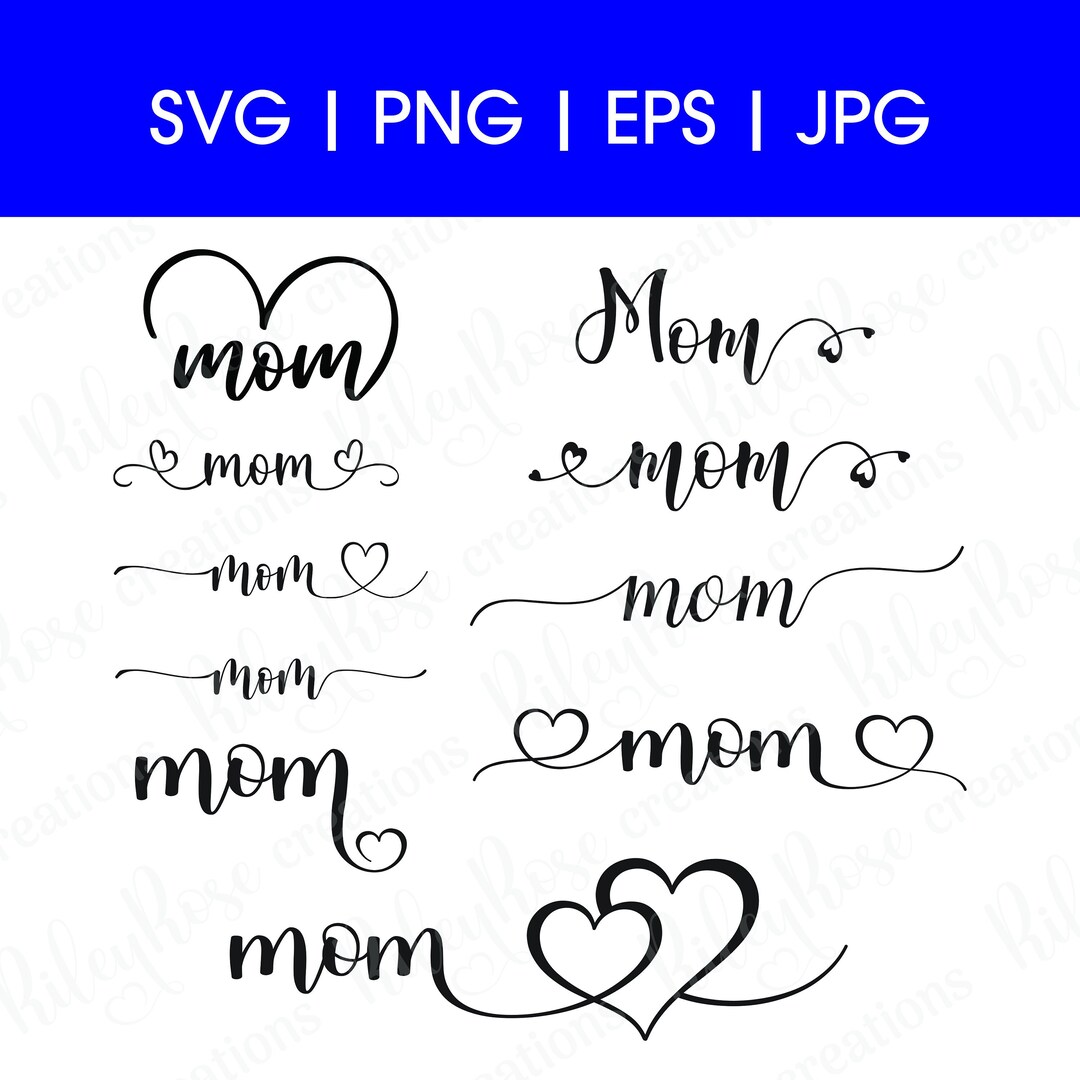 Mom Bundle SVG, PNG, Jpeg, Eps - Etsy