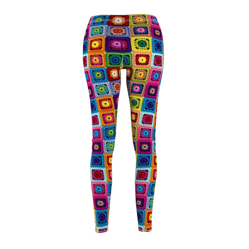 Colorful Granny Square Leggings - Etsy