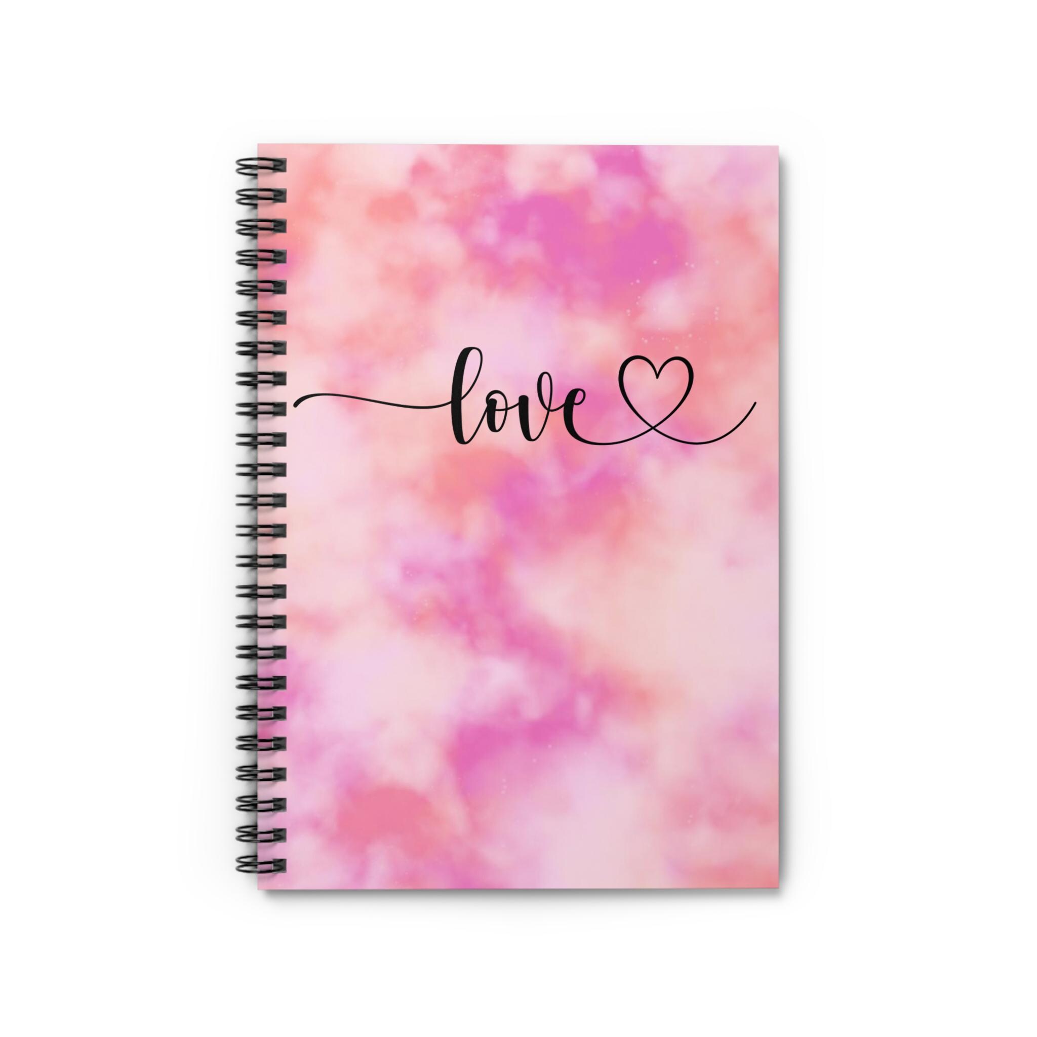 Love - Spiral Notebook - Ruled Line - Etsy