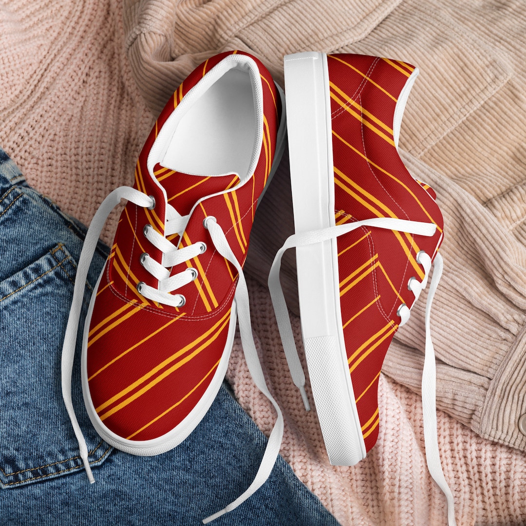 Women’s Wizard School - Lion House Lace-up Canvas Shoes - Etsy