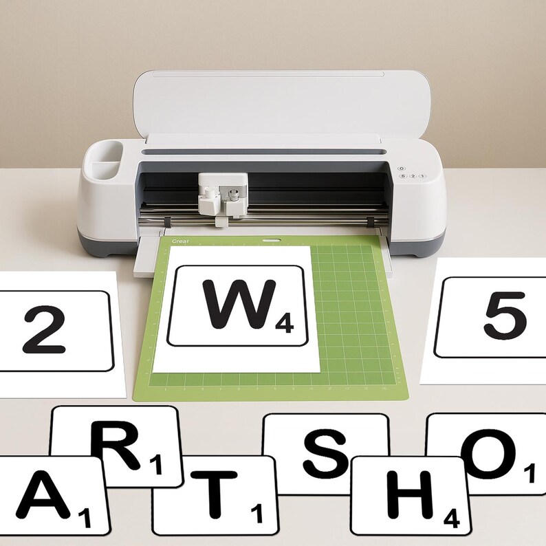 Scrabble Font Letters, Numbers, Symbols | Bubbly Bulletin Board ...