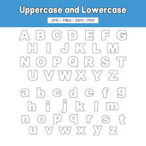 Bubble Letters Font | Printable Alphabet, Numbers, Symbols (pdf, Svg ...