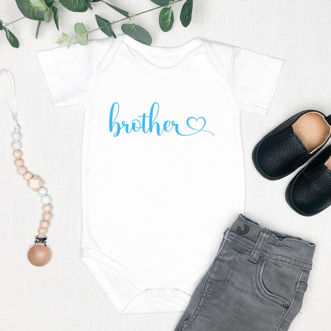 Brother Love Heart SVG: Cursive Text Cut File (digital Download) - Etsy