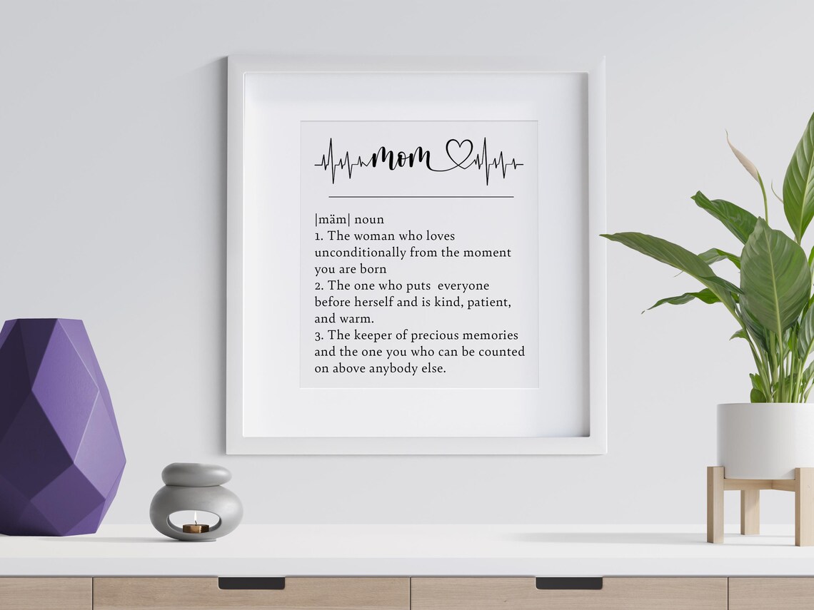 Mom Heartbeat SVG: Heart Line Art (digital Download) - Etsy