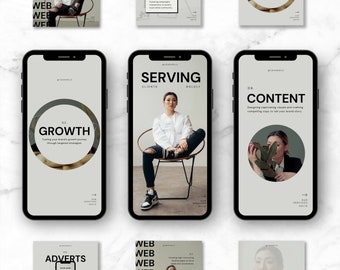 The Storyteller Carousel | Canva Social Media Template | Customizable ...