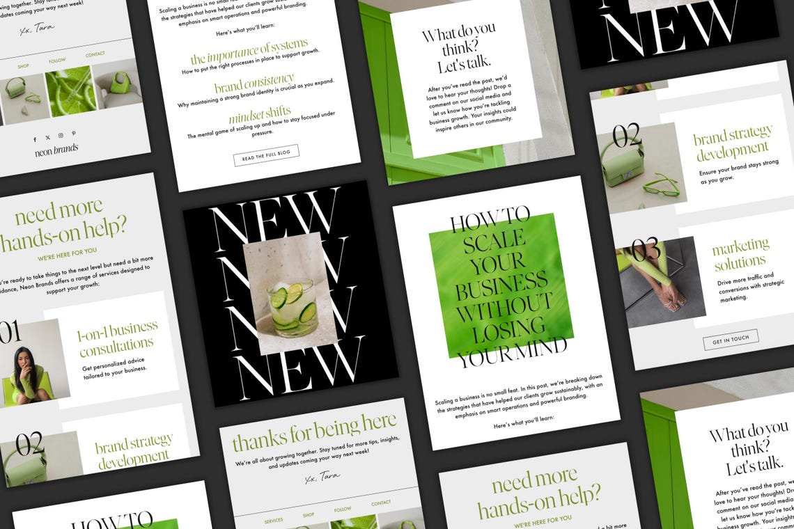 Weekly Update Flodesk Email Template - Etsy