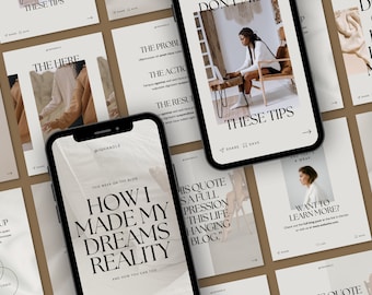 The Storyteller Carousel | Canva Social Media Template | Customizable ...