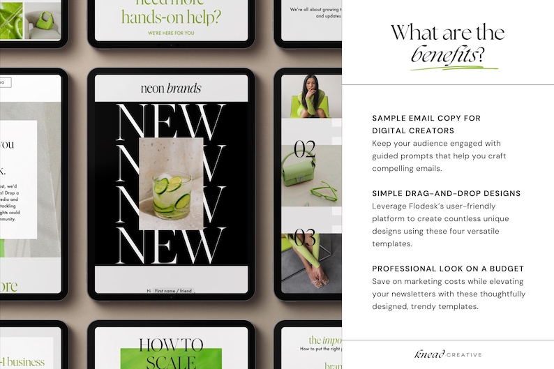 Weekly Update Flodesk Email Template - Etsy