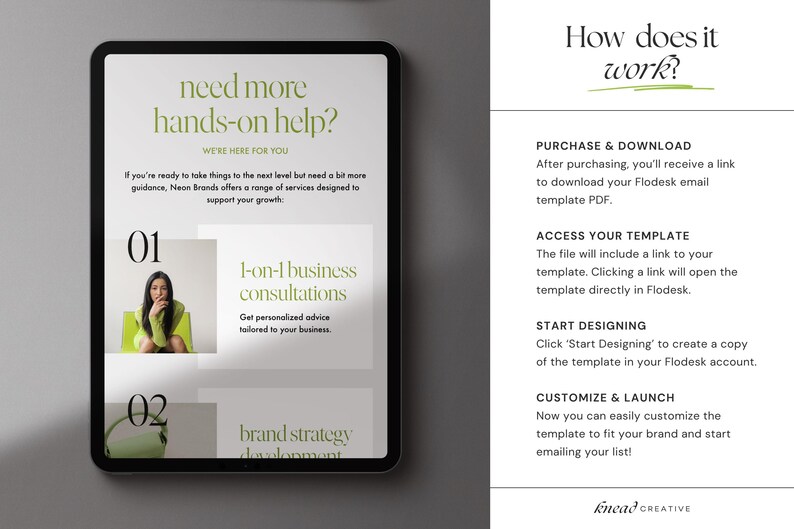 Weekly Update Flodesk Email Template - Etsy