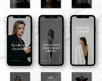 The Storyteller Carousel | Canva Social Media Template | Customizable ...