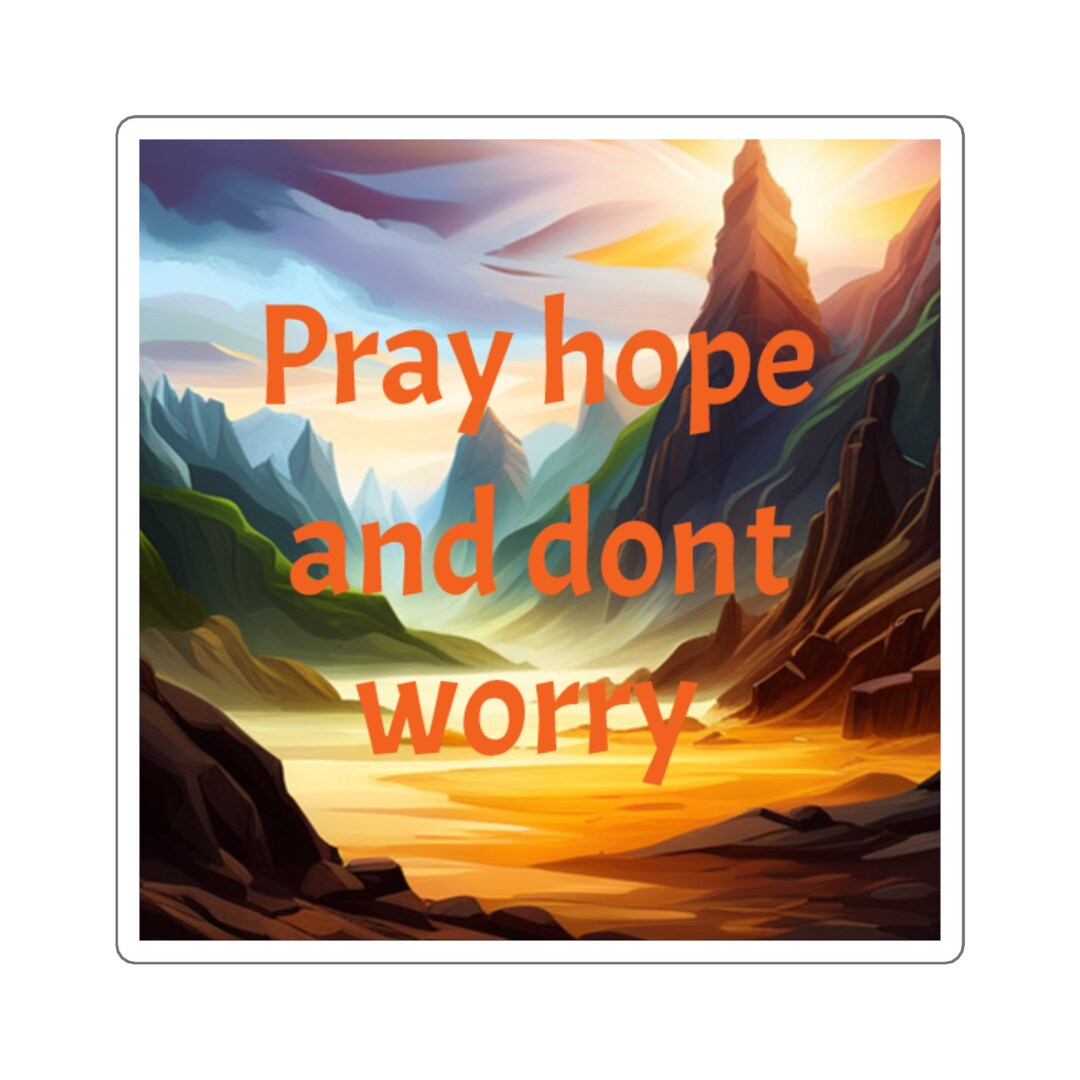 Square Stickers Christian Sticker Faith Sticker Inspirational Sticker ...