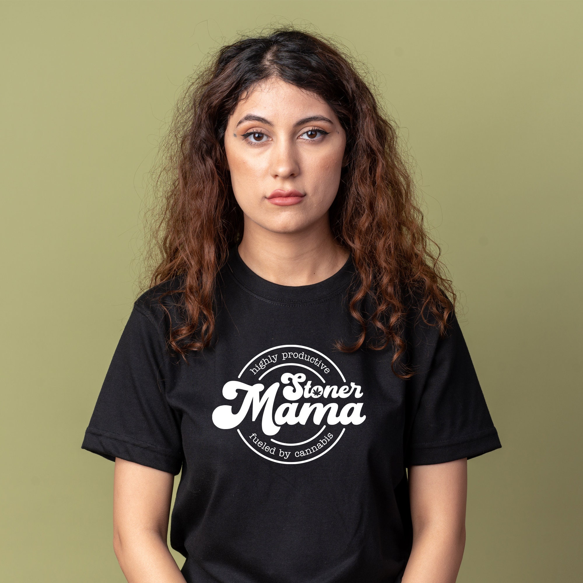 Stoner Mama SVG, Highly Productive Stoner Mama Fueled by Cannabis SVG, Weed Mama, Weed Mom ...