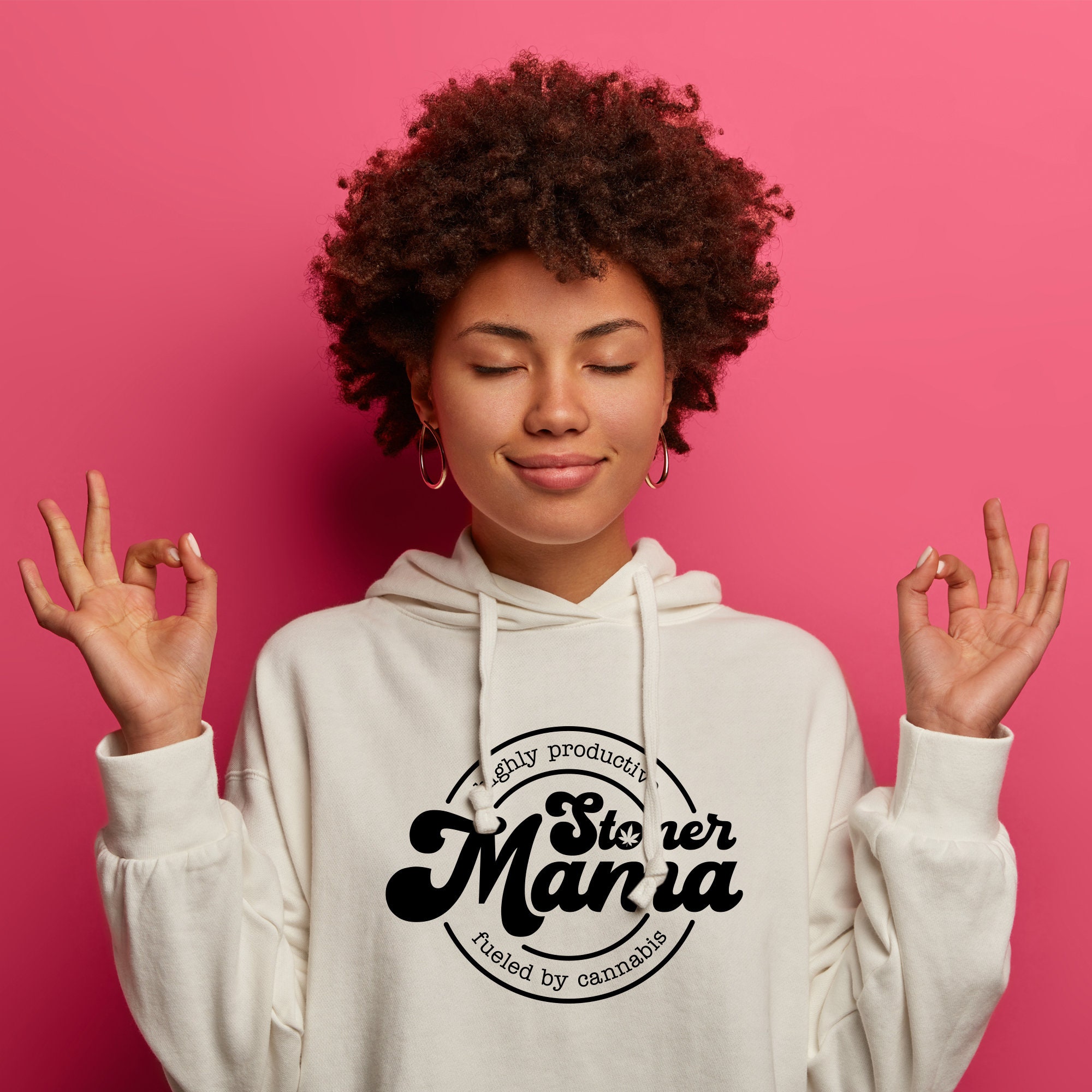 Stoner Mama SVG, Highly Productive Stoner Mama Fueled by Cannabis SVG, Weed Mama, Weed Mom ...