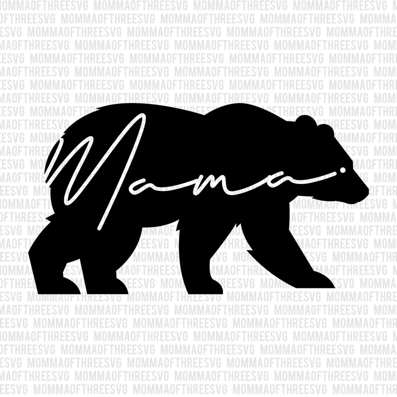 Mama Bear SVG, Mama SVG, Momma Bear, Cricut Mama Bear SVG - Etsy