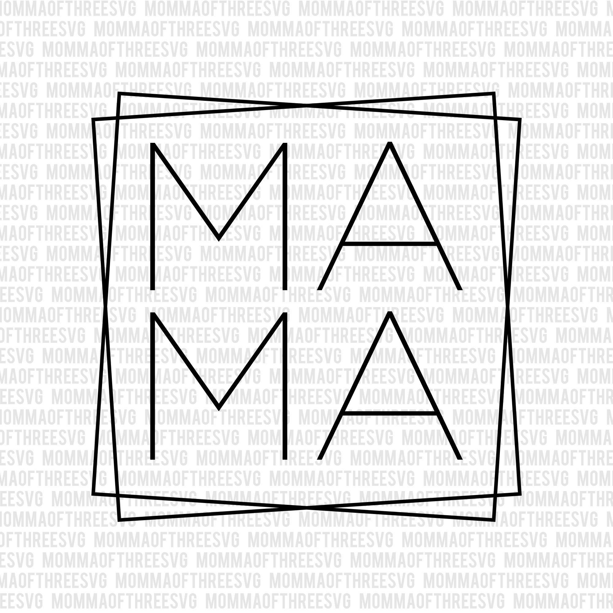 MAMA, Mama Frame SVG, Mama Letters in a Frame, Cricut Mama SVG - Etsy