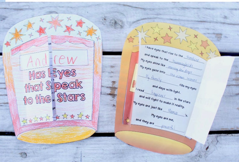 Eyes That Speak to the Stars Book Craft - Asian American Activity Read ...
