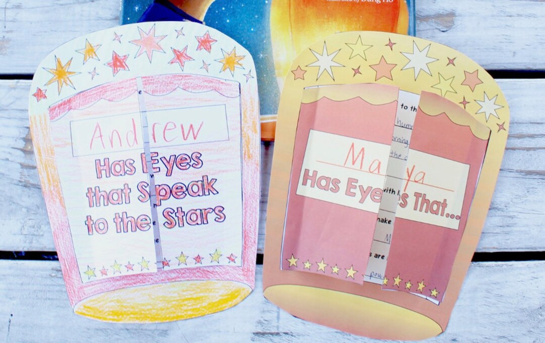 Eyes That Speak to the Stars Book Craft - Asian American Activity Read ...