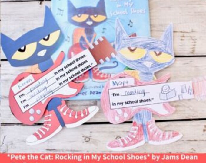 Pete the Cat: Rocking in My School Shoes Book Read Aloud Craft Back to ...