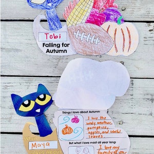 Pete the Cat Falling for Autumn Read Aloud Craft: Fall Cornucopia ...