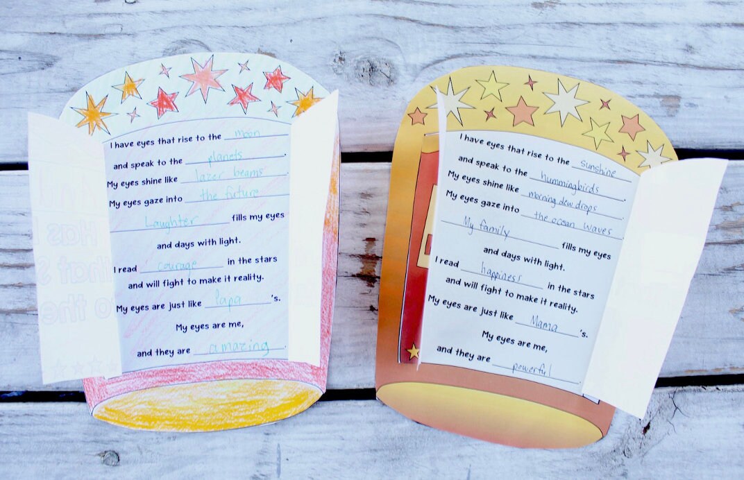 Eyes That Speak to the Stars Book Craft - Asian American Activity Read ...