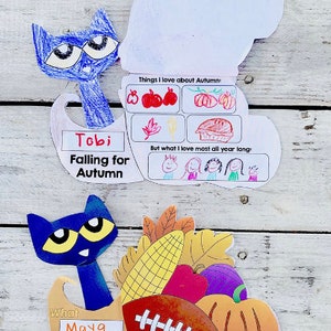Pete the Cat Falling for Autumn Read Aloud Craft: Fall Cornucopia ...