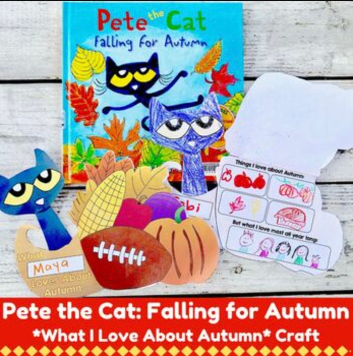 Pete the Cat Falling for Autumn Read Aloud Craft: Fall Cornucopia ...