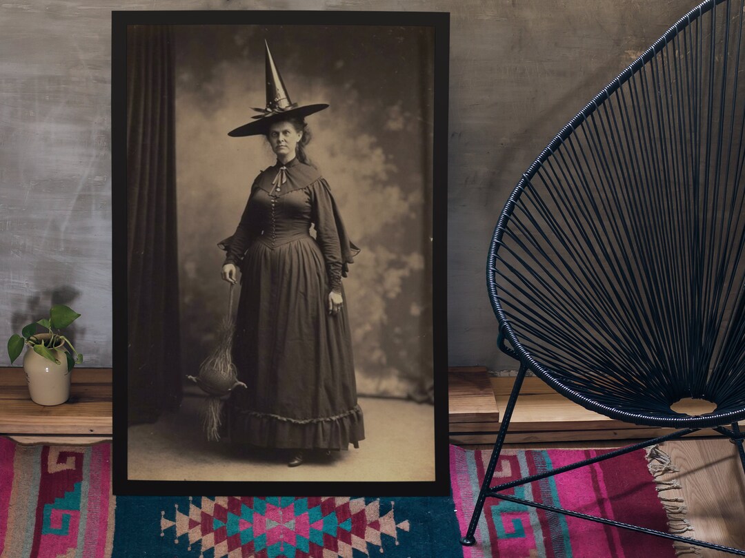 Vintage Witch Occult Print Gothic Home Decor Wiccan Art Dark Art Print ...