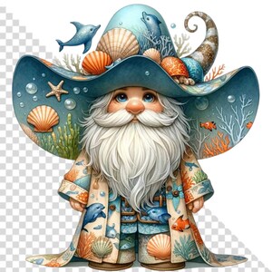 Watercolor Garden Gnomes Pngs, Garden Gnome Festival, Floral Spring ...