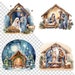 Watercolor Christmas Nativity Scene Clipart, Religious Holy Family ...