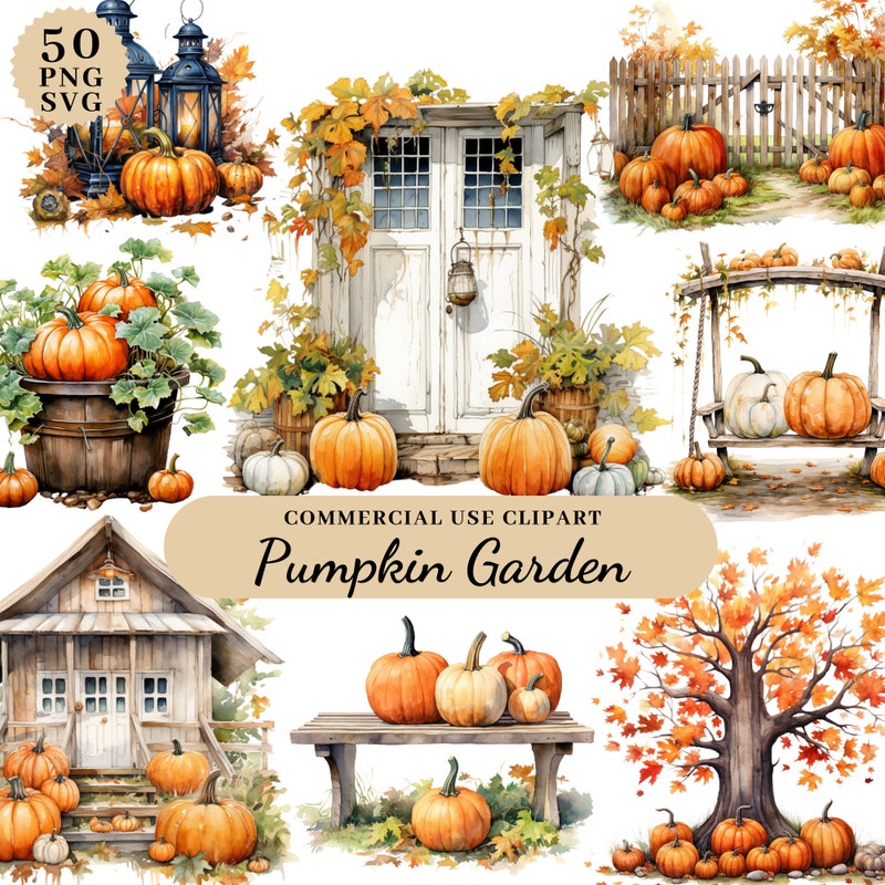 Fall Clipart - Etsy
