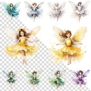 Watercolor Fairy Clipart, Magical Witch Clipart, Mystical Clipart ...