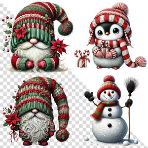 Christmas Character Clipart, Christmas Decorations Clipart, Christmas ...