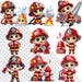 Cute Firefighter Clipart, Fire Truck Clipart, Fireman Clipart for Kids ...