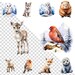 Watercolor Winter Animals Clipart, Penguin, Polar Bear, , Clipart for ...