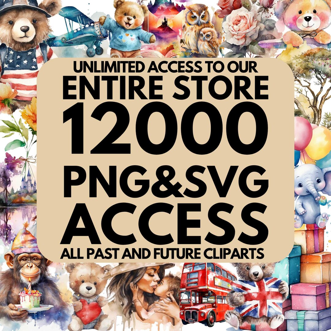 ENTIRE STORE Bundle, Whole Etsy Shop Sublimation Designs, Transparent ...