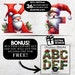 Christmas Santa Alphabet Clipart, Santa Alphabet Prints, Retro ...