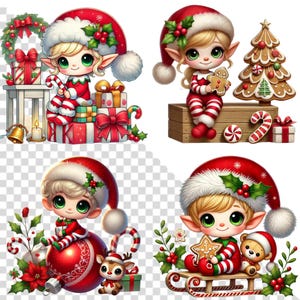 Christmas Elf Clipart, Festive Elf Graphics, Elf Christmas Graphic ...