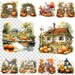 Watercolor Pumpkin Garden Clipart Bundle, Autumn Fall Farmhouse, Fall ...