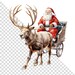 Watercolor Christmas Santa Claus Clipart, Winter Clipart, Santa Clause ...
