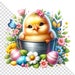Easter Spring Animals Clipart, Spring Decorations Clipart, Cute Animal ...