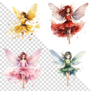 Watercolor Fairy Clipart, Magical Witch Clipart, Mystical Clipart ...