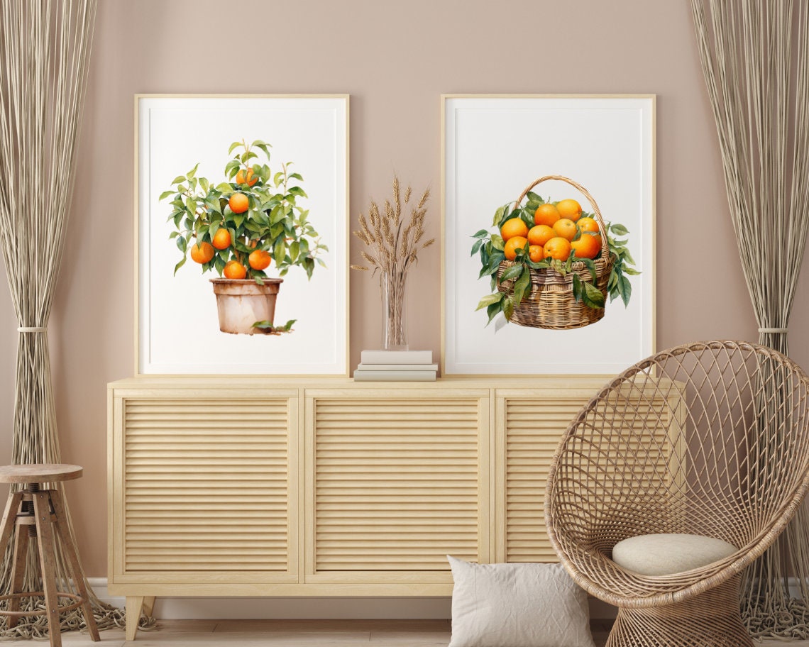 Watercolor Orange Fruit Clipart, Gardener Orange Tree, Oranges Fruits ...