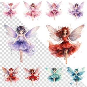 Watercolor Fairy Clipart, Magical Witch Clipart, Mystical Clipart ...