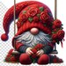Downloadable Red Roses Gnome Clipart, Gnomes Watercolor Clipart ...