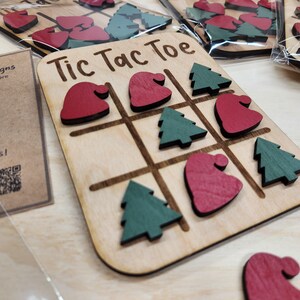 Christmas Tic Tac Toe ~ Kid's Game - Etsy