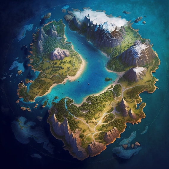 Fantasy Archipelago Map