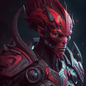 Custom Sci-fi Character Portrait, Sci-fi Character Commission ...