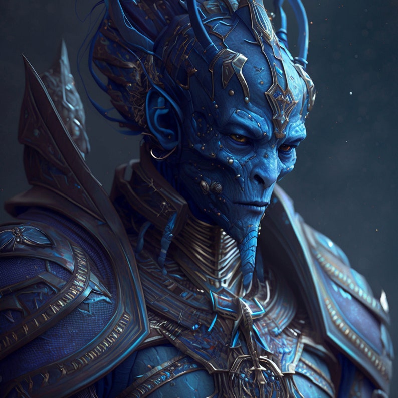 Custom Sci-fi Character Portrait, Sci-fi Character Commission ...